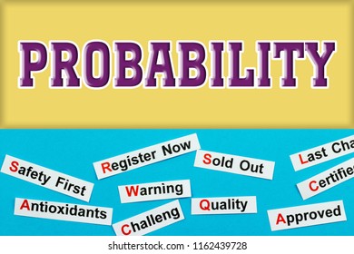 Probability Tags Word Cloud Logo Banner Stock Illustration 1162439728 ...