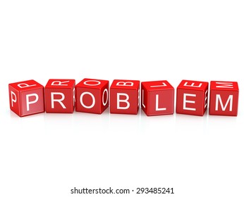 Problem Alphabet Blocks Isolated Stock Illustration 293485241 ...