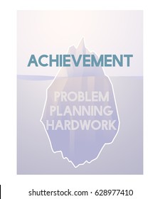 Problem Planning Hard Work Achievement 빙산 스톡 일러스트 616814696 | Shutterstock