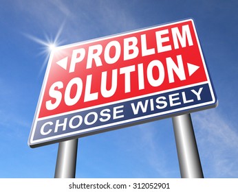 Free Stock Photo of Problems Solutions Sign Means Difficult Situation ...