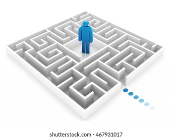 Problem Solved Concept Illustration 3d Rendering Stock Illustration ...