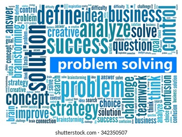 Problem Solving Word Collage Stock Illustration 342350507 | Shutterstock