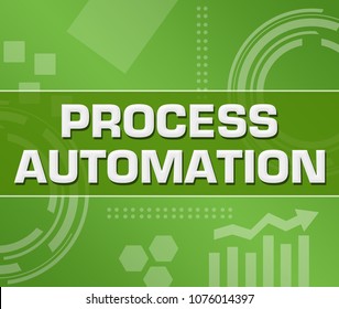 Process Automation Text Written Over Green: ภาพประกอบสต็อก 1076014397 ...