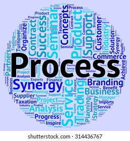 Process Word Indicating Words Wordclouds Processed Stock Illustration ...