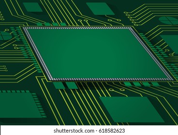Futuristic Layout Design Template Technology Frame Stock Vector ...