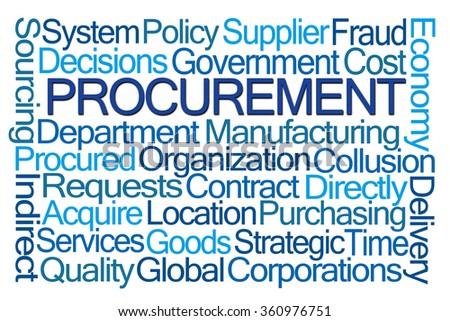 Procurement Word Cloud On White Background Stock Illustration 360976751 ...