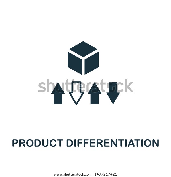 Product Differentiation Icon Creative Element Design Stock Illustration ...