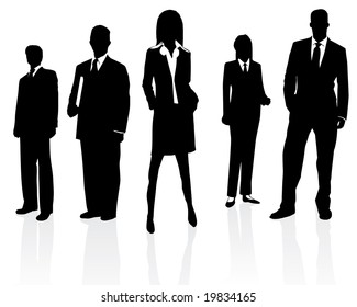 Professional Business Team Vector Version My Stock Illustration 19834165