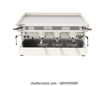 Professional Coffee Machine Front View 3d Stock Illustration 1895959009 ...