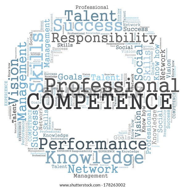 Professional Competence Word Cloud Stock Illustration 178263002