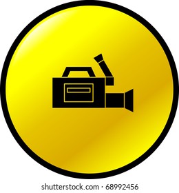 Video Camera Button Stock Vector (Royalty Free) 7926037 | Shutterstock