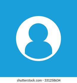 Profile Icon White Simple Image Isolated Stock Illustration 331258634 ...