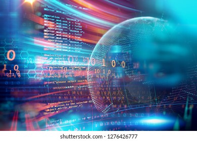 Programming Code Abstract Technology Background Software: ภาพประกอบ ...