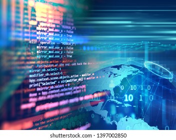 Programming Code Abstract Technology Background Software Stock ...