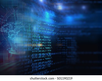 Programming Code Abstract Technology Background Software Stock ...