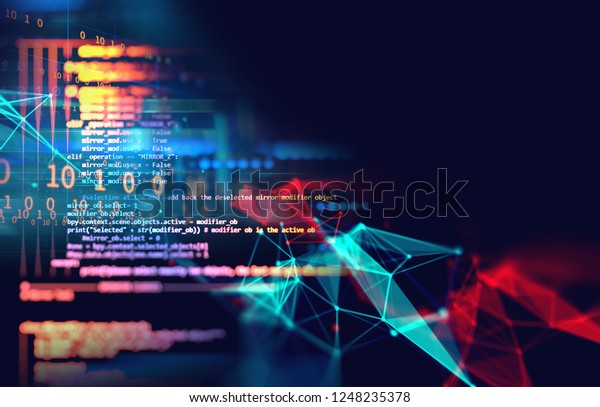 Programming Code Abstract Technology Background Software Stock ...