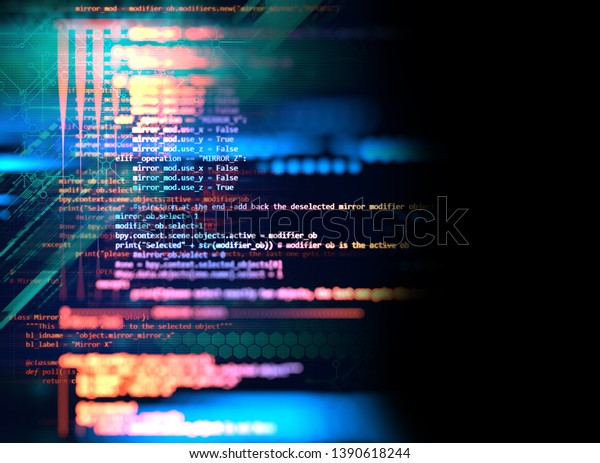 Programming Code Abstract Technology Background Software Stock ...