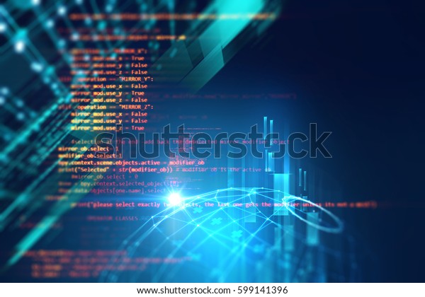 Programming Code Abstract Technology Background Software Stock ...