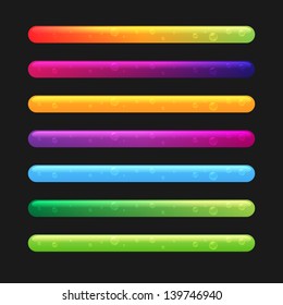 Set Vector Game Resource Bar Cartoon Stock Vector (Royalty Free) 488269159