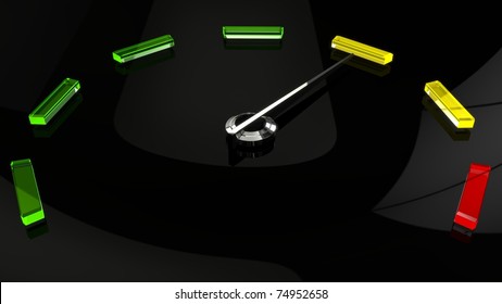 Progress Meter Greenyellowred Stock Illustration 74952658 | Shutterstock