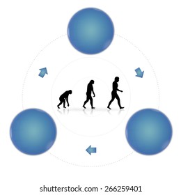 Progress Three Stages Stock Illustration 266259401 | Shutterstock