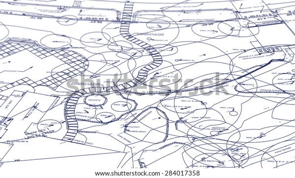 Project Development Cad Drawings Stock Illustration 284017358 ...