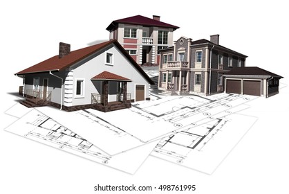 Project Layout Drawing House Stock Illustration 498761995