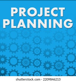 Project Planning Concept Image Text Related Stock Illustration ...