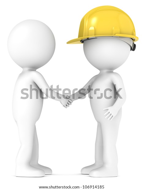 Project Start 3d Little Human Character Stock Illustration 106914185