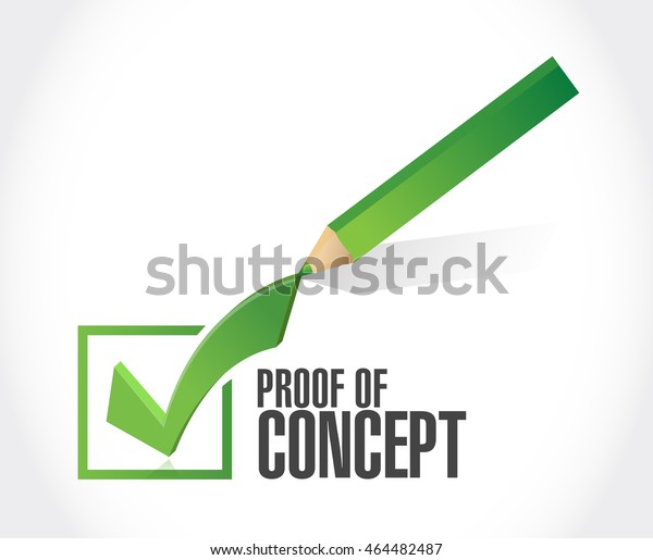 Proof Concept Check Mark Sign Concept Stock Illustration 464482487 ...