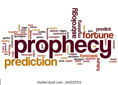 Prophecy Word Cloud Concept Prediction Fortune Stock Illustration ...