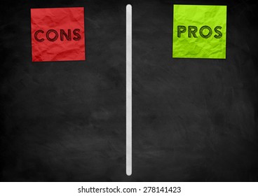 Pros Versus Cons Stock Illustration 278141423 | Shutterstock