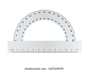 Small Protractor On White Background Stock Photo 23294371 | Shutterstock