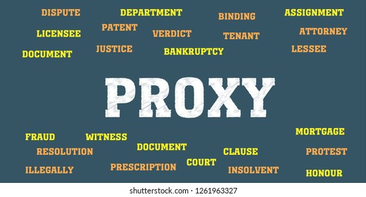 Proxy Words Tags Cloud Stock Illustration 1261963327 | Shutterstock
