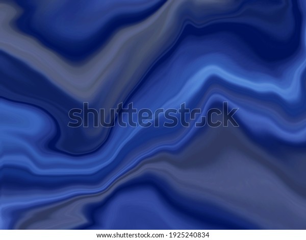Prussian Blue Abstract Background Wave Curve Stock Illustration ...