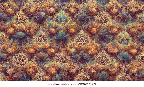 Psychedelic Seamless Organic Pattern Texture Illustration Stock ...