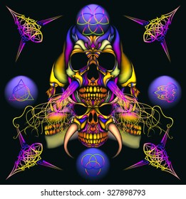 3,201 Psychedelic skull Images, Stock Photos & Vectors | Shutterstock