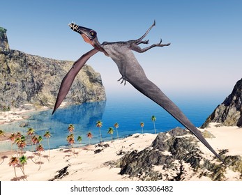 Pterosaur Dorygnathus Computer Generated 3d Illustration Stock ...