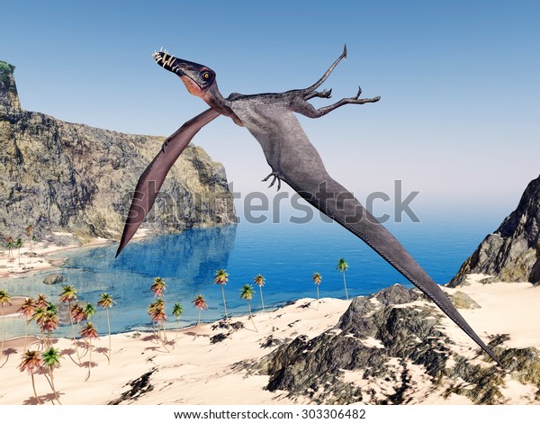 Pterosaur Dorygnathus Computer Generated 3d Illustration Stock ...