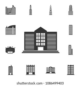 Public Building Icon Simple Element Illustration Stock Illustration ...