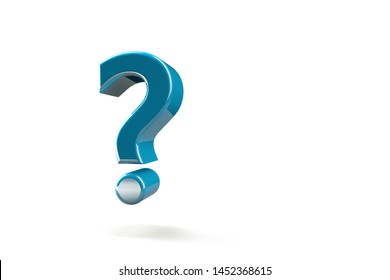Realistic 3d Blue Question Mark Vector Stock Vector (Royalty Free ...