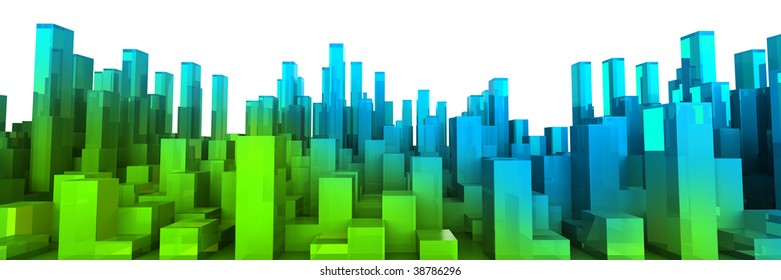 Pure Blocks Structure Isolated On White Stock Illustration 38786296 ...