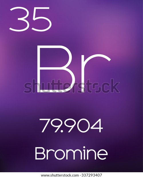 Purple Background Element Bromine Stock Illustration 337293407 ...