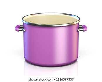 Purple Cooking Pot 3d Render Illustration Stock Illustration 1116397337 ...