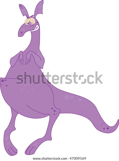 Purple Kangaroo Stock Illustration 47009569 | Shutterstock