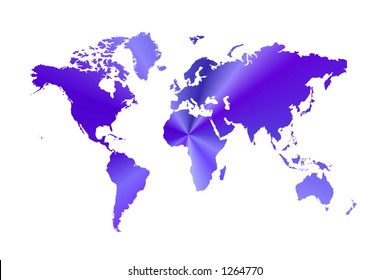 Highly Detailed Political World Map Purple 스톡 벡터(로열티 프리) 224532184 ...