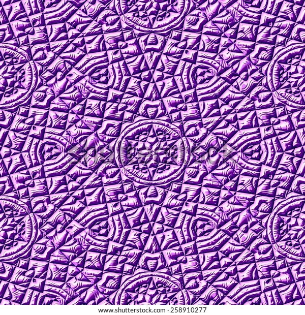 Purple Seamless Mayan Texture Pattern Background Stock Illustration ...