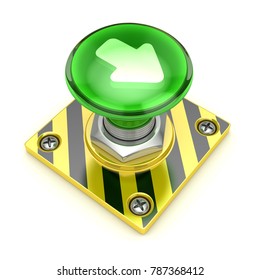 Push Button Download This 3d Rendered Stock Illustration 787368412 ...