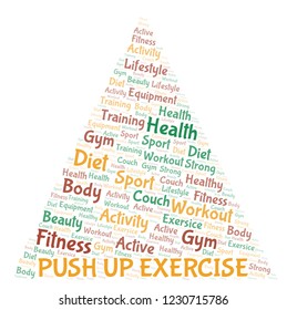 Push Exercise Word Cloud Stock Illustration 1230715786 | Shutterstock