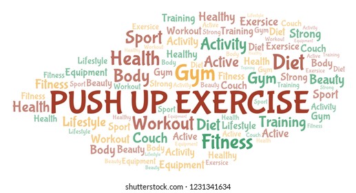 Push Exercise Word Cloud Stock Illustration 1231341634 | Shutterstock